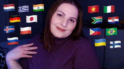 Asmr Whispering Purple In 30 Different Languages 💜 Youtube