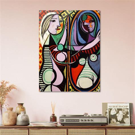 Picasso Girl Before A Mirror Picasso Wall Art Picasso Glass Print