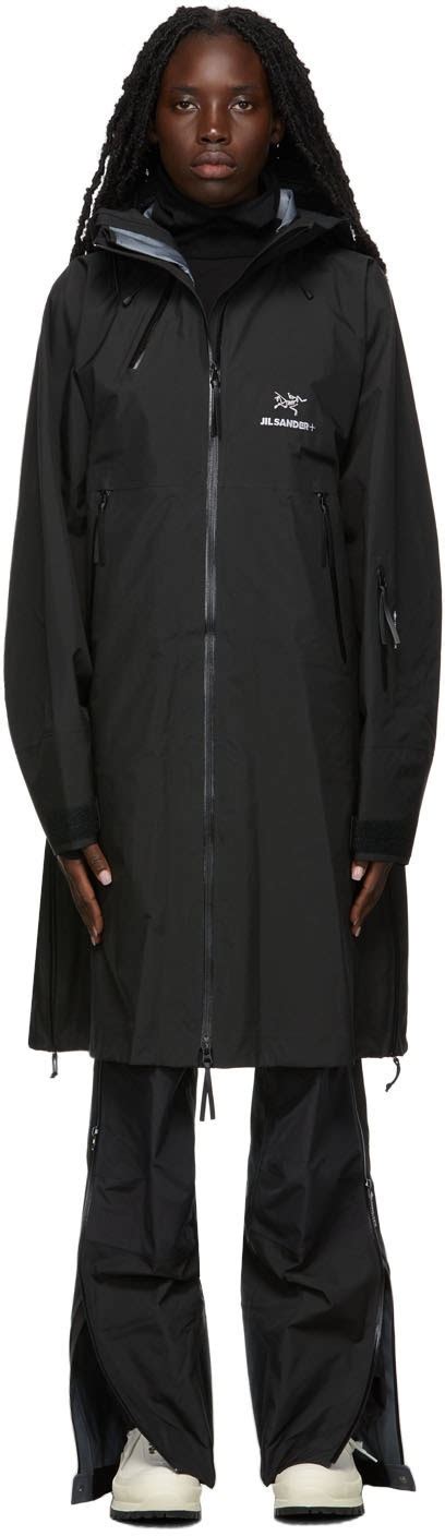 Jil Sander SSENSE Exclusive Black Arc Teryx Edition Coat Jil Sander