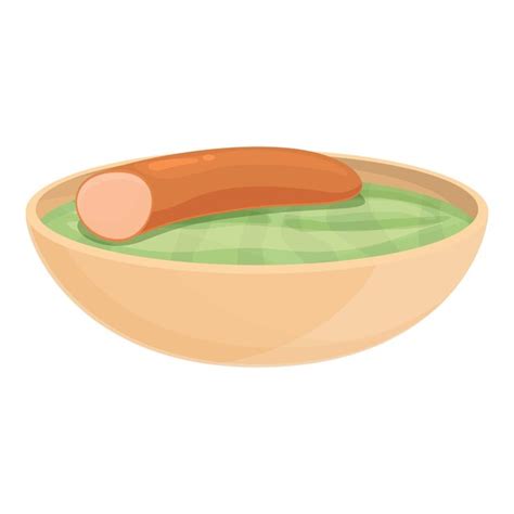 Vector De Dibujos Animados De Icono De Sopa De Cocina Holandesa Tablero