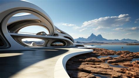 Premium Photo Generative Ai Illustration Of A Abstract Parametric Architecture With Empty