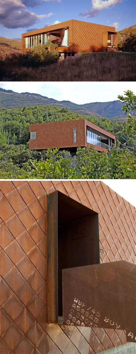 13 Modern Houses That Have Weathering Steel Exteriors House Cladding