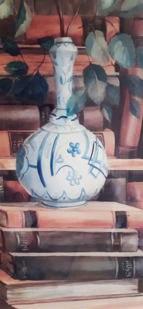 Fabrice De Villeneuve La Rose Dans La Bibliotheque Verkocht Kunstveiling Nl