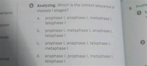 6 Analyzing Which Is The Correct Sequence Of StudyX