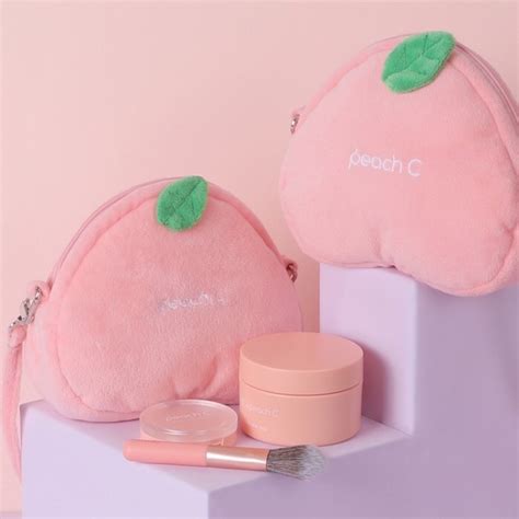 G마켓 과즙미 팡팡 터지는 복숭아 파우치 🍑 부들부들 촉감에 숄더끈까지 있음 이파리