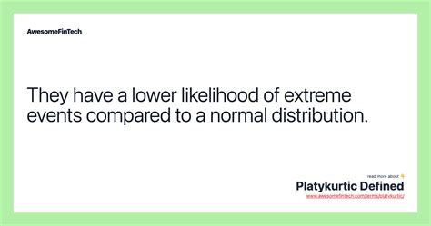Platykurtic Defined Awesomefintech Blog