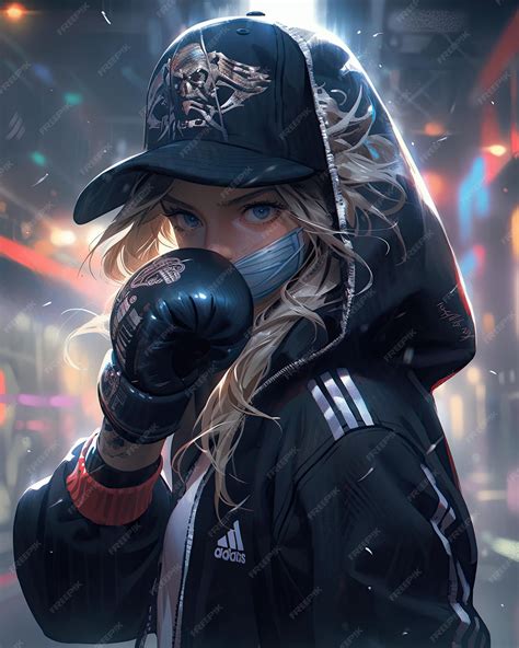 Premium Ai Image Anime Girl In Boxing Pose