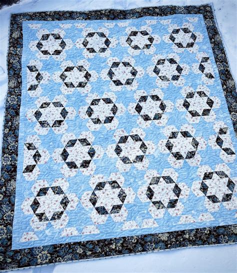 Snowflake Quilt Pattern Pdf Etsy