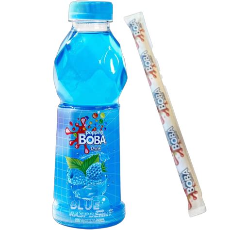 Blue Raspberry Popping Boba Drink 16 9fl Oz 500ml Poppin Candy