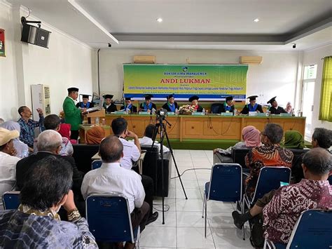 Kepala LLDikti Wilayah IX Andi Lukman Raih Doktor Ilmu Manajemen Di UMI