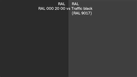 Ral Ral 000 20 00 Vs Traffic Black Side By Side Comparison