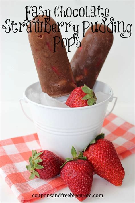 Easy Chocolate Strawberry Pudding Pops Coupons And Freebies Mom