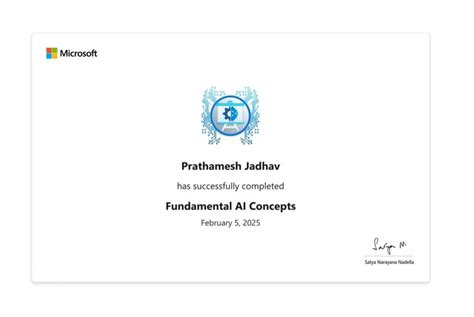 Prathamesh Jadhav On Linkedin Ai Microsoft Artificialintelligence