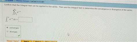 Solved 0 1 2 Points Previous Answers LarCalc11 9 3 035 Use Chegg