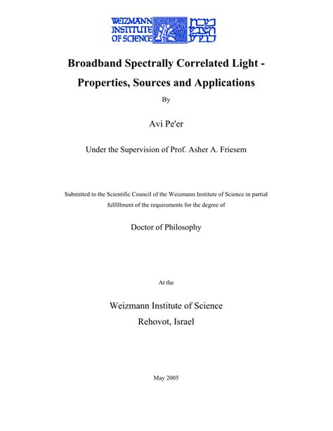 Pdf Broadband Spectrally Correlated Light Properties Sources And