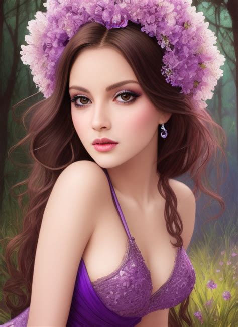 Purple Forest Princess By Fantscifi On Deviantart