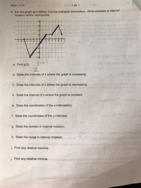 solved for the graph g x below find the indicated