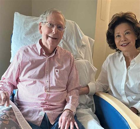Mitch Mcconnell Shares Photo From Hospital Bed Reveals He Fell And Had