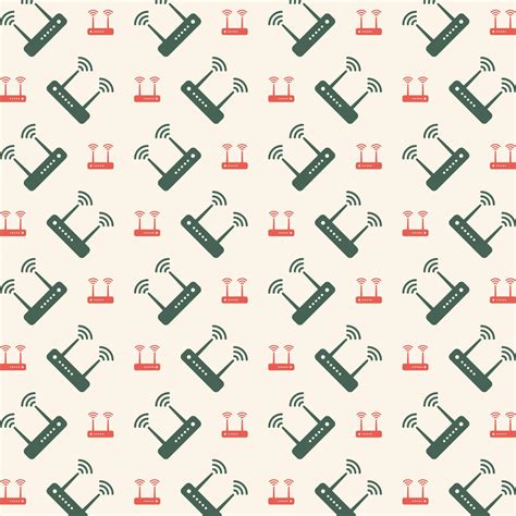 Router Icon Trendy Multicolor Repeating Pattern Vector Illustration