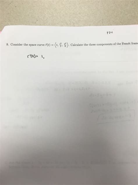 Solved Consider The Space Curve Rt T T22 T36