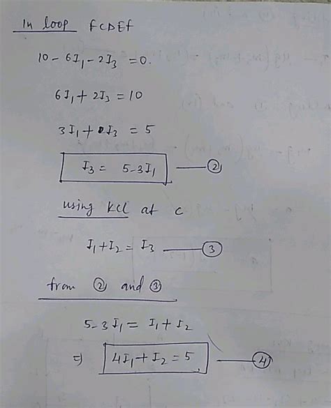 For The Circuit Shown Below I Le Circuit Shown Below I I And I Be The Currents Marked In