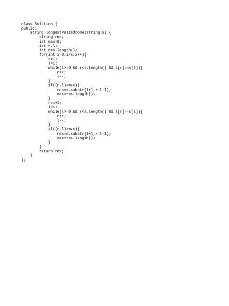 5 Longest Palindromic Substring Pdf