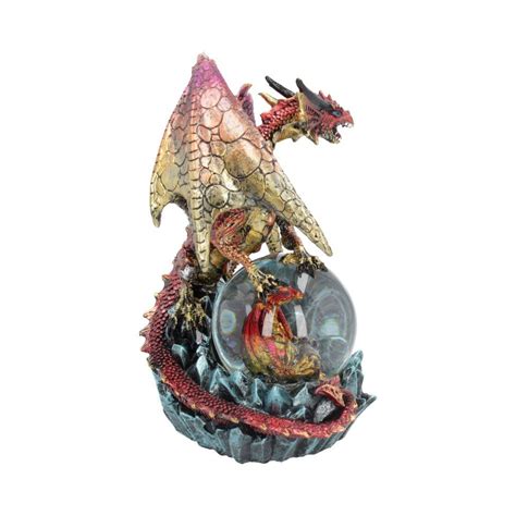 Ruby Oracle Red Dragon Fortune Seer Figurine 185cm Gothic Ts