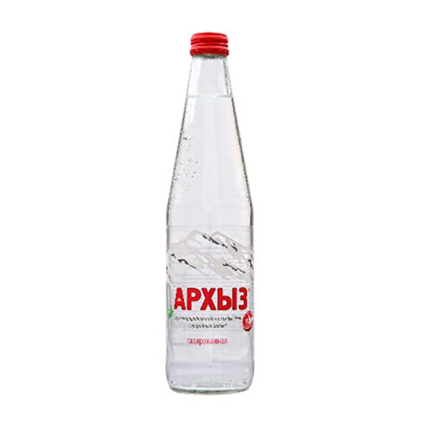Вода питьевая "Архыз", 0,5 л. стекло газированная (20 бут.) - купить в ...