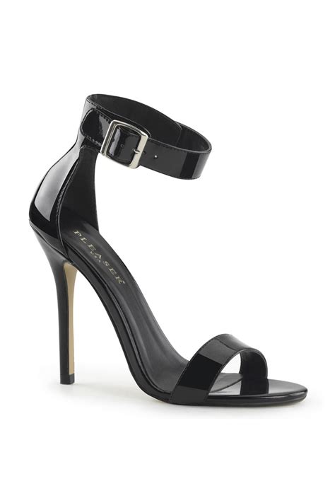 Pleaser Amuse Open Toe Sandal High Heels With Ankle Strap