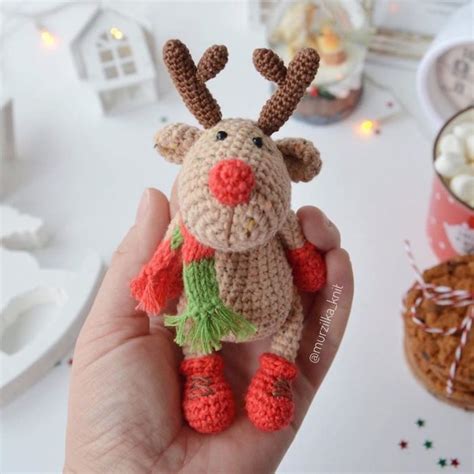 Вязаный олень Красавчик | Амигуруми