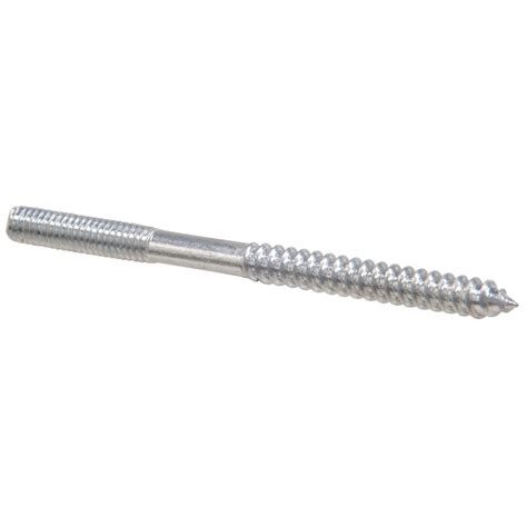 Hillman 38 In X 3 In Zinc Plated Hanger Bolt 2 Count 491361 At
