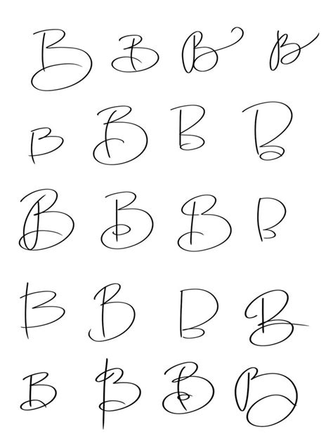 Creative And Stylish Ways To Write The Letter B