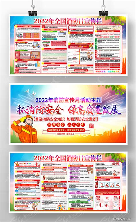 2022年全国消防日宣传栏图片展板编号12721237红动中国
