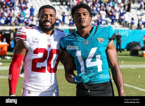 New York Giants Safety Julian Love 20 Left And Jacksonville Jaguars