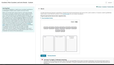 Solved Consider the following element combinations. Classify | Chegg.com