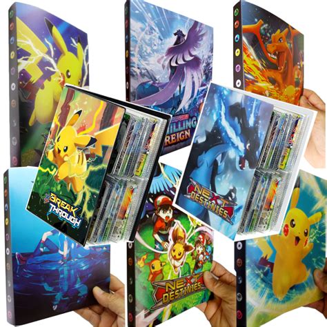Lbum Pok Mon Em Pvc Para Cartas Anime No Brasil Shopee Brasil
