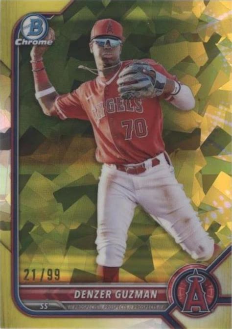 2022 Bowman Chrome Draft Sapphire Edition Yellow Bdc 20 Denzer