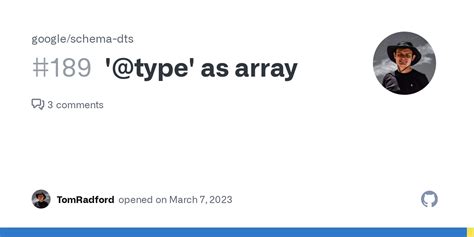 Type As Array Issue 189 Google Schema Dts GitHub