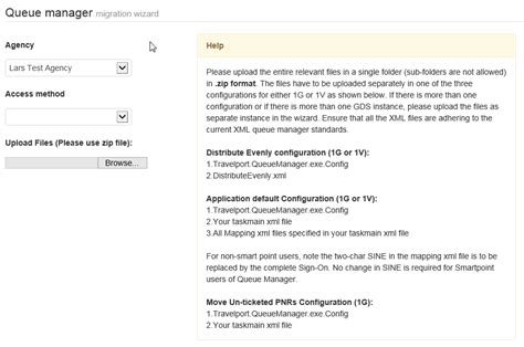 schedules queue manager migration wizard
