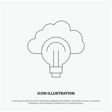 Idea Light Bulb Focus Success Line Icon Vector 14637651 Vector Art At