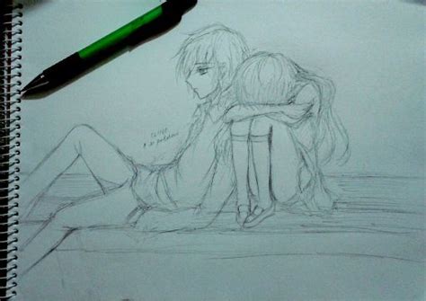Anime Couple Sketch Anime Amino