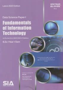 Fundamentals Of Information Technology Data Science Paper I B Sc I