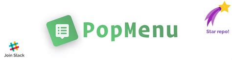 Github Calicastle Popmenu A Fully Customizable Popup Style Menu For