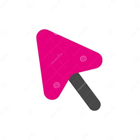 isolated computer mouse pointer office supply icon vector stock vector