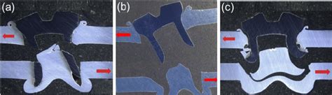 Lap Shear Failure Modes Of The F Spr Joints A Rivet Failure Of