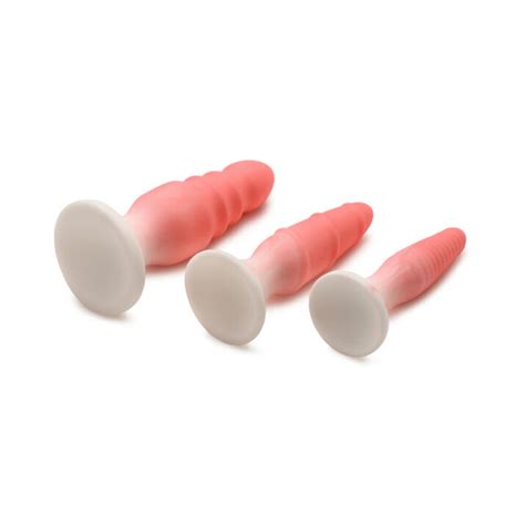 Curve Toys Simply Sweet Silicone Butt Plug Set Blue