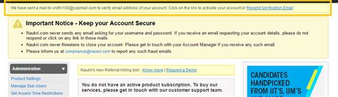 How To Verify Your Naukri Recruitment Accounts Login Email Id Recruiter Zone