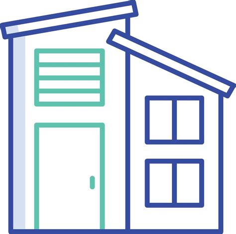 House Outline Color Illustration Vector Art At Vecteezy