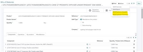 V16 Multi Level Bom Export Odoo