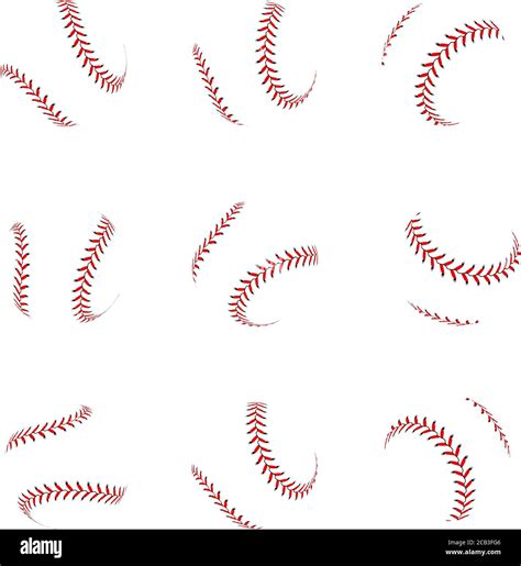 Baseball Ball Vector Set On White Background Stock Vector Image And Art Alamy